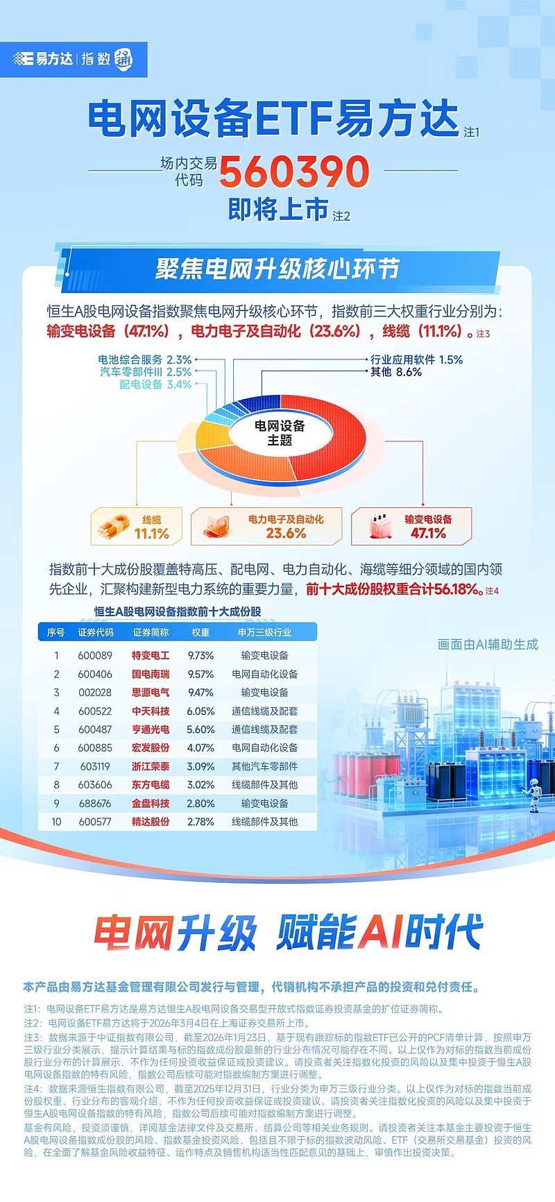 聚焦电网升级核心环节，电网设备ETF易方达（560390）明日上市！ #历史性时刻，“三桶油”集体走出2连板# #航运板块大涨，招商南油涨停 ...