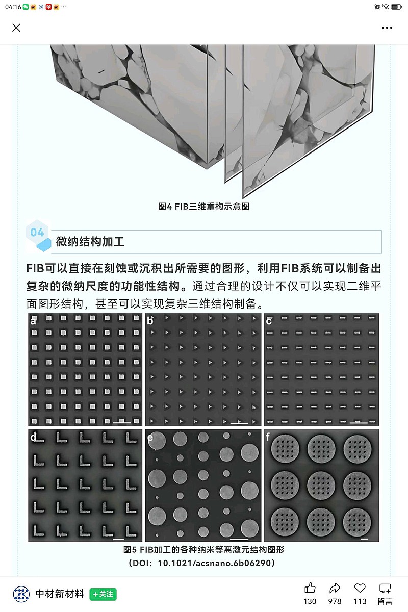 鲁汶仪器之一聚焦离子束（FIB）是一种利用高能离子束（如镓Ga+或氦He+）进行纳米级加工的技术，通过离子束与样品的相互... - 雪球